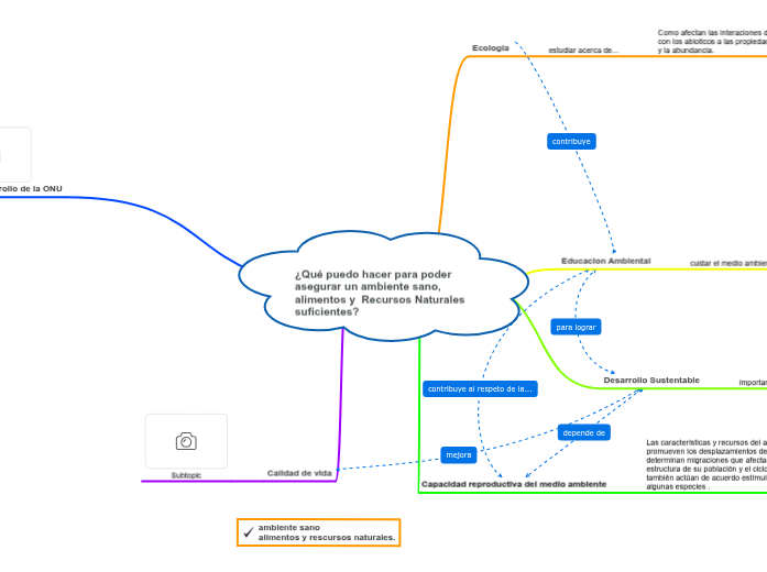 ¿Qué puedo hacer para poder asegurar un am...- Mind Map